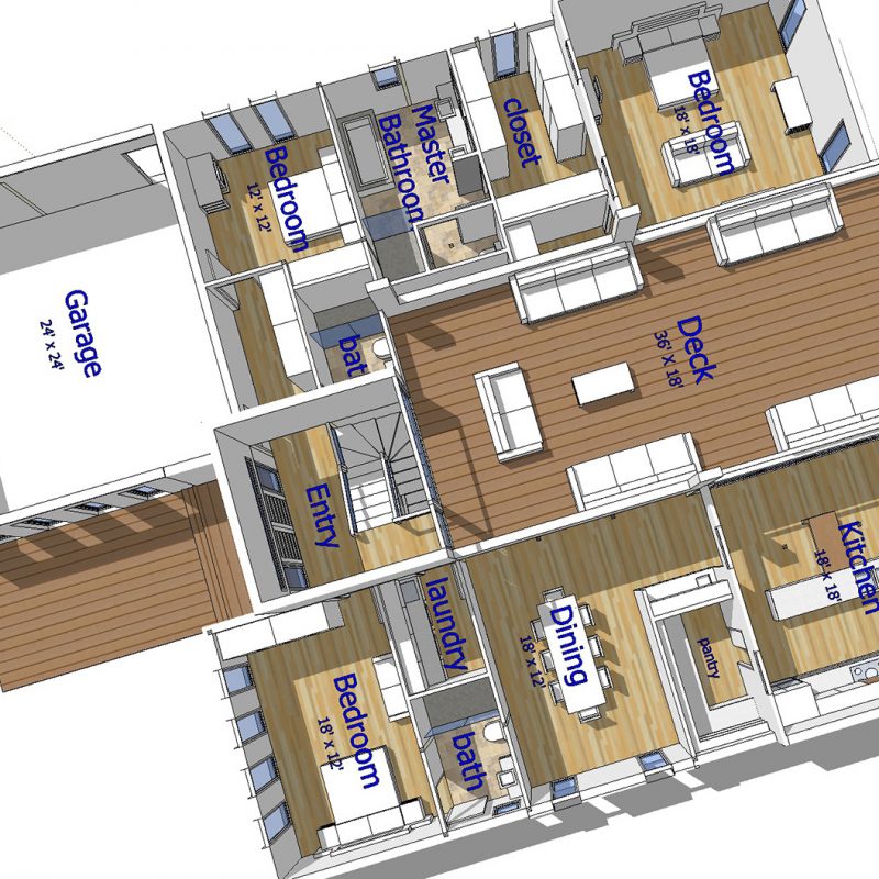 BUY Our 2 Level Steel Frame Home 3D Floor Plan – Next Gen Living Homes